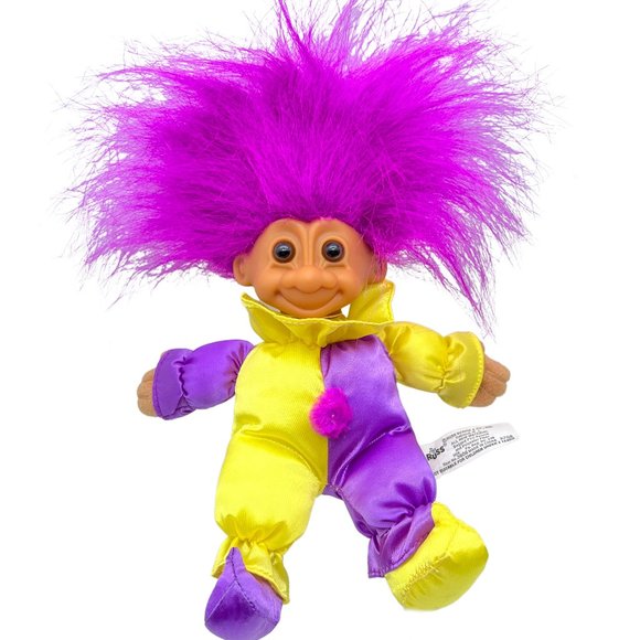 Russ | Toys | Russ Troll Clown Jester Circus Outfit Soft Doll Purple ...